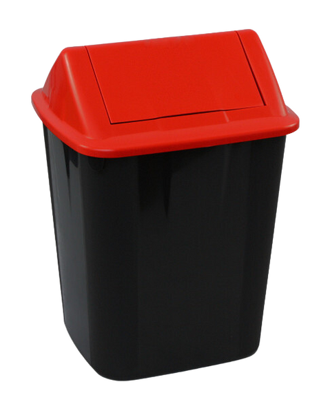 Swing Top Bin 32L Red