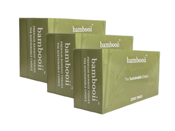Bambooii Facial Tissues 2 Ply 180 sheets