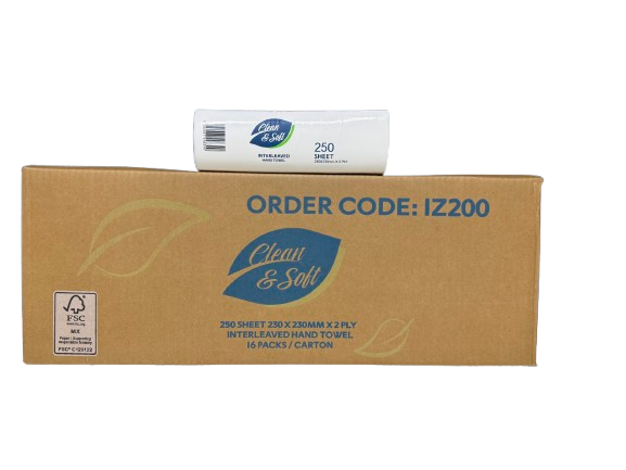 Interleave Hand Towel Slimfold 23x23cm