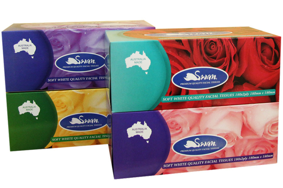 Swan Facial Tissue 2ply 180 Sheets