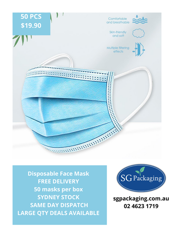 Disposable Face Mask 50PCS