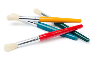 Jumbo Round Stubby Brush 4 Pack