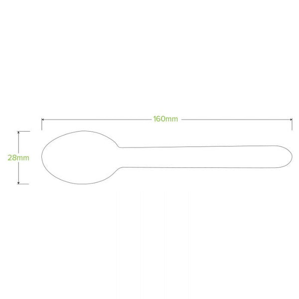 Biopak Timber Dessert Spoon 16cm