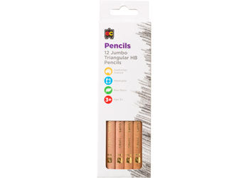 Jumbo Triangular HB Pencils 12 Pack