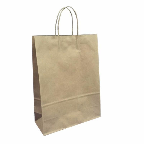 Flat Handle Kraft Paper Carry Bags | Strong and Sturdy